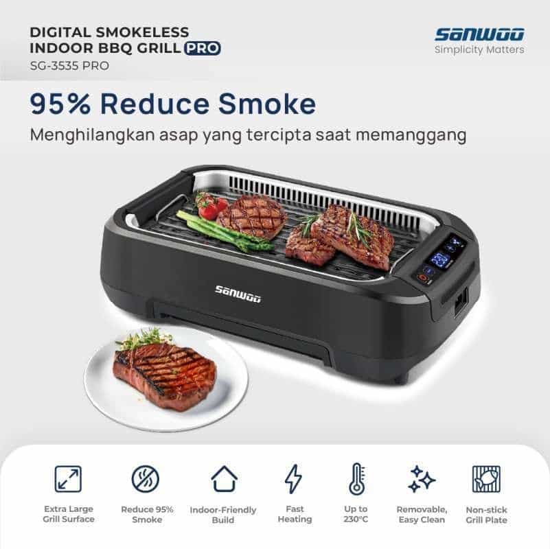 Digital Smokeless BBQ Grill Pro