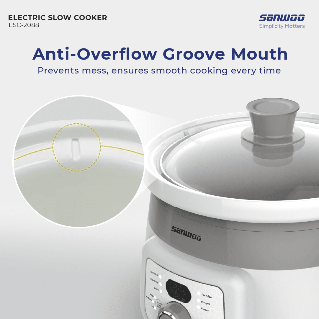 Electric Slow Cooker 2L