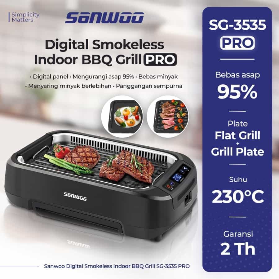 Digital Smokeless BBQ Grill Pro
